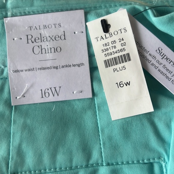 Talbots | Pants & Jumpsuits | Nwt Talbots Relaxed Chinos Size 6w | Poshmark